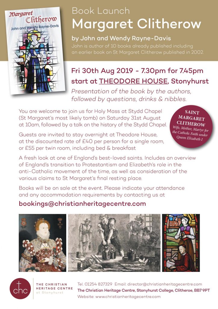 Margaret Clitherow Book Launch - Roman Catholic Diocese of Salford