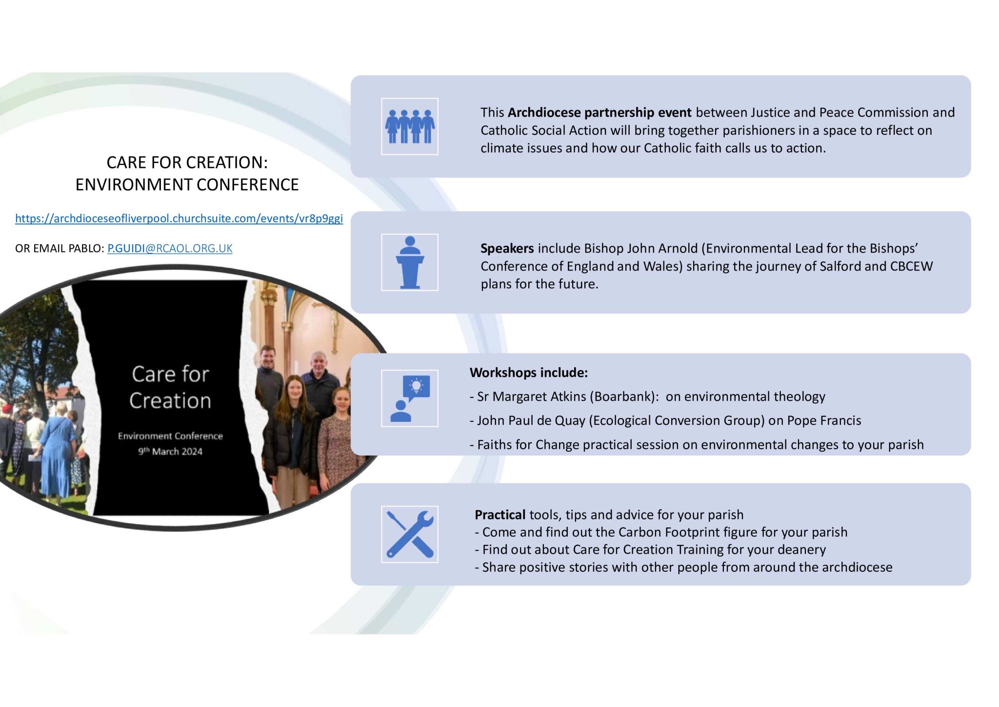 Care for Creation: Commitments, Actions, and Participation