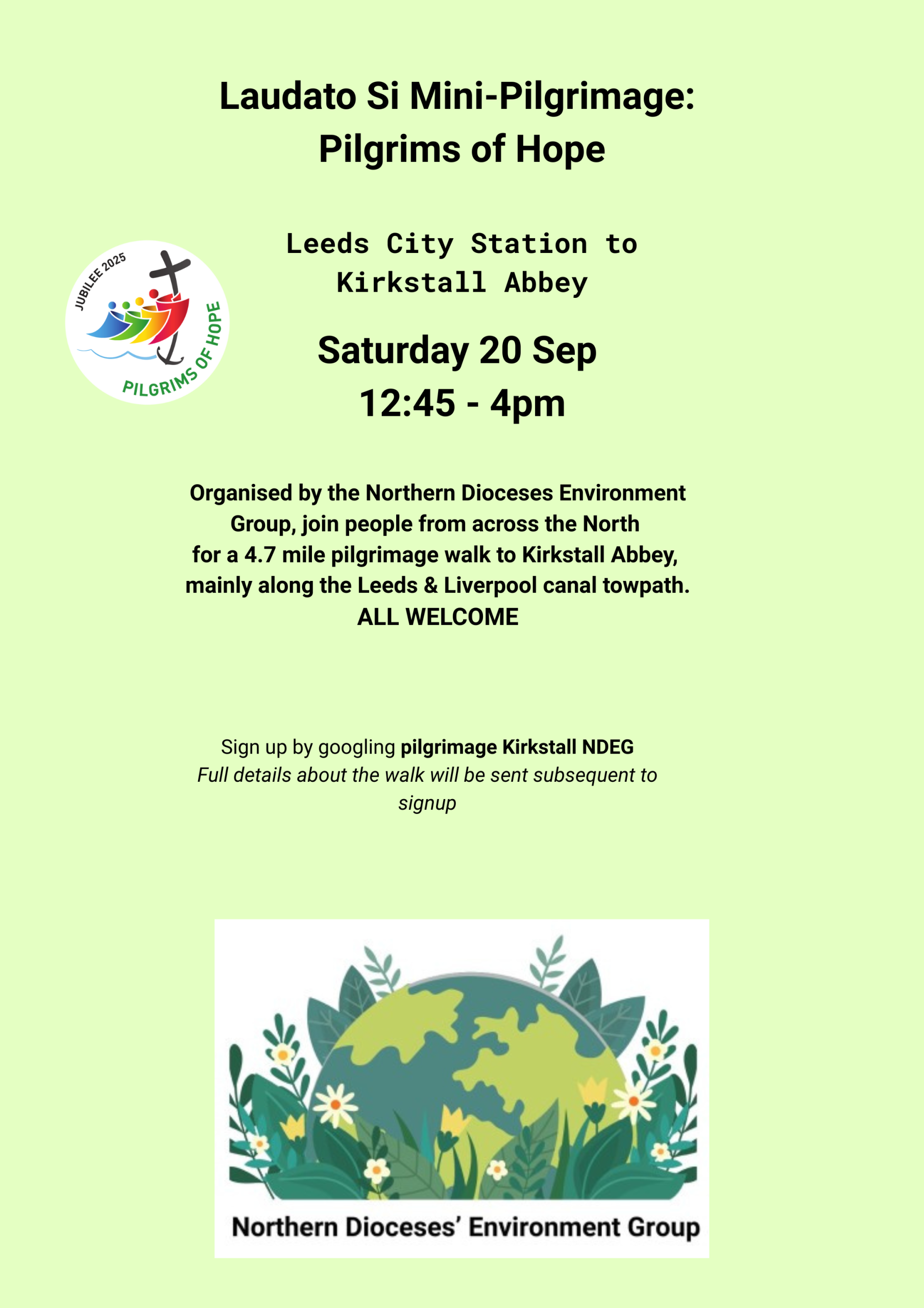 Mini Laudato Si' Pilgrimage - Roman Catholic Diocese of Salford