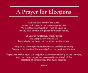 Bishop shares letter to diocese ahead of election