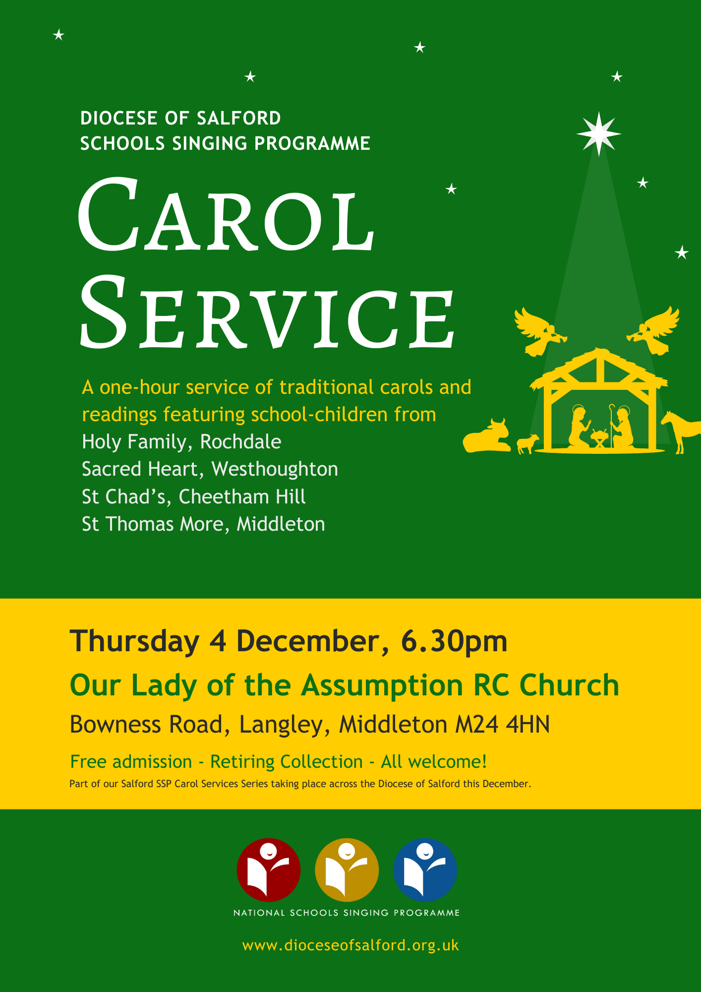December Carol Service: Our Lady of the Assumption, Middleton - Roman ...