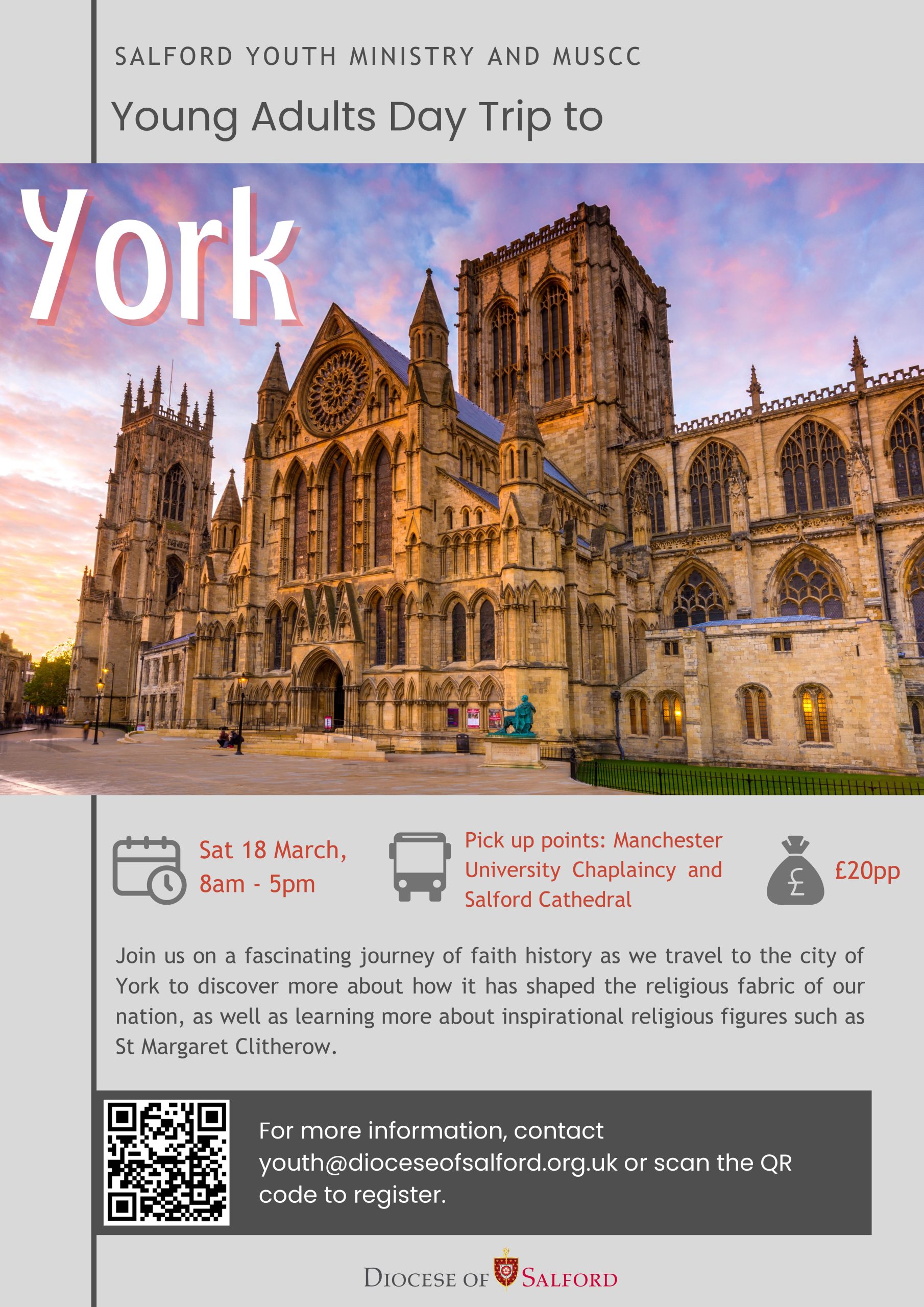 Young Adults Day Trip to York - Roman Catholic Diocese of Salford