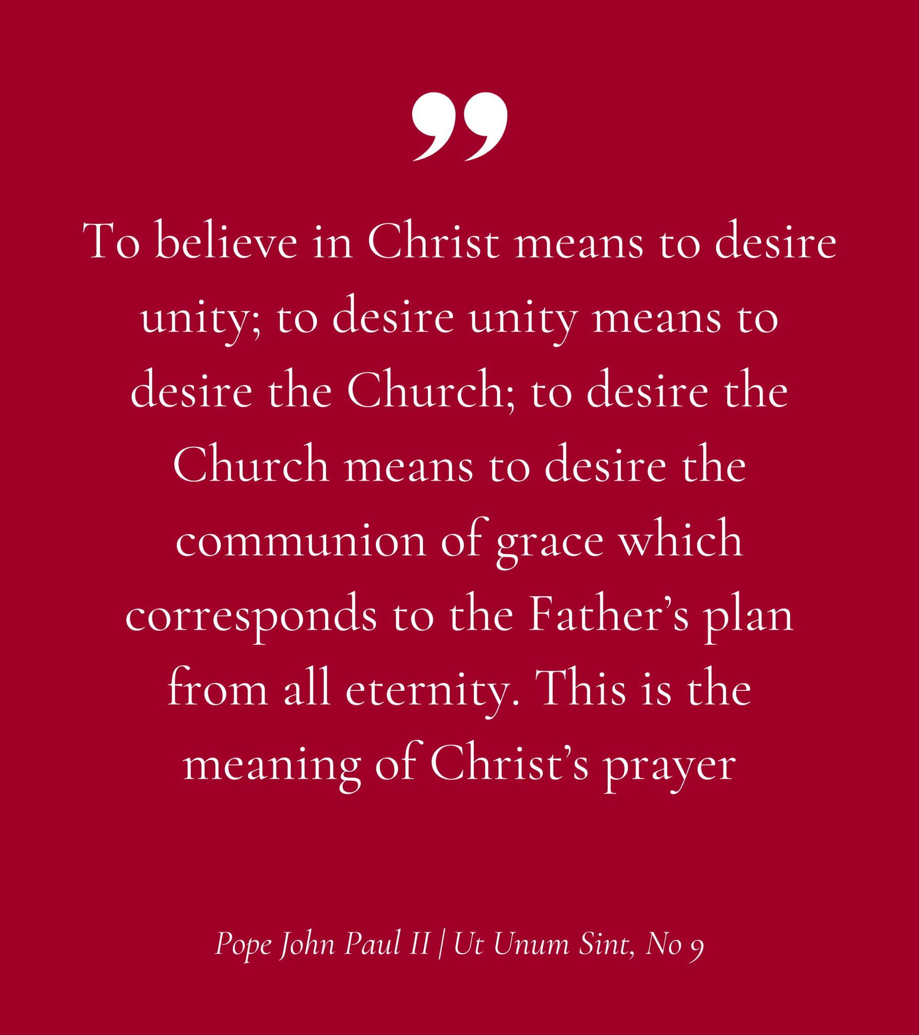 Ecumenism: Unity and Mission